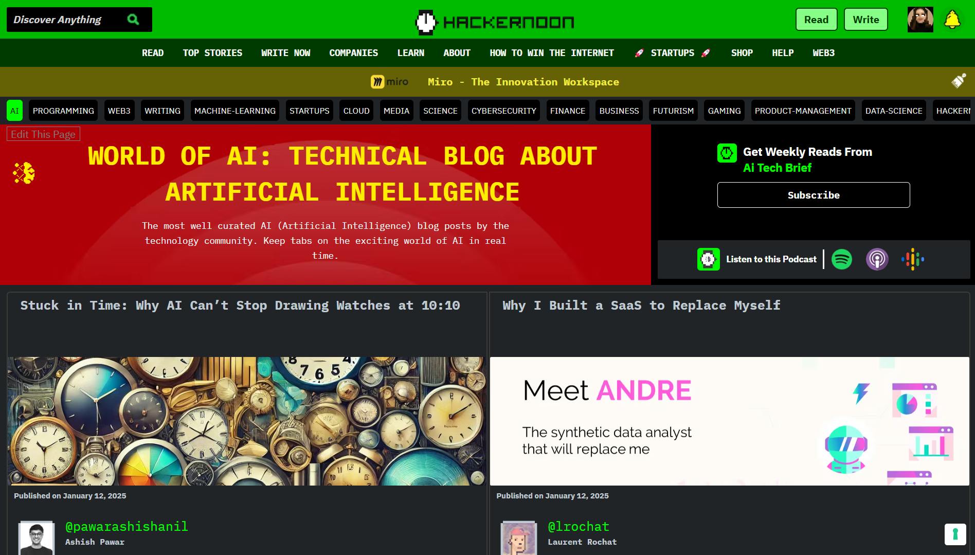 HackerNoon Decoded: And the Award For the Most Read Category Goes To...