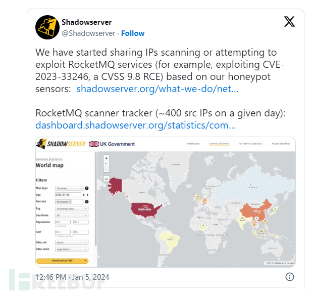 黑客盯上了易受 RCE 攻击的 Apache RocketMQ 服务器