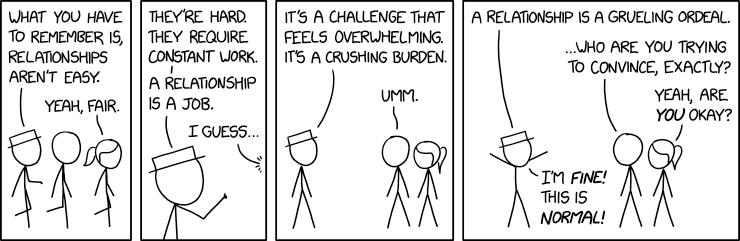 Randall Munroe’s XKCD ‘Relationship Advice’