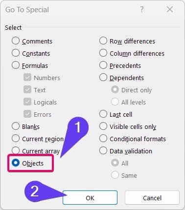 How to Instantly Delete All Objects and AutoShapes in Excel